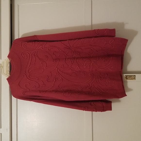 August Max | Sweaters | August Max Woman Maroon Knit Sweater 2x | Poshmark